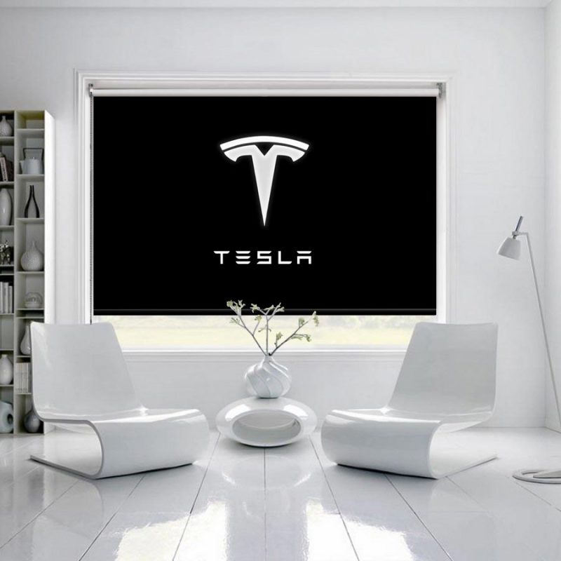 Tesla Logo Roller Blind | Bolton Blinds